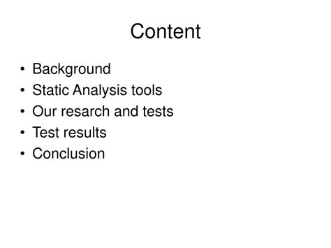 Ppt Static Analysis For Security Powerpoint Presentation Free