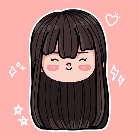 Premium Vector Beautiful Cute Girl Vector Illustration