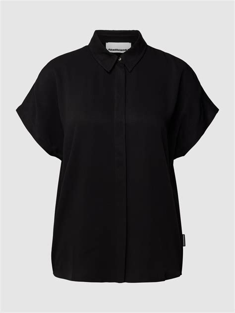 Armedangels Bluse Mit Kentkragen Modell Larisaana Black Online Kaufen