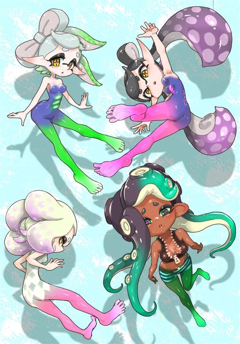 Callie Marie Marina And Pearl Splatoon And More Drawn By Koharu