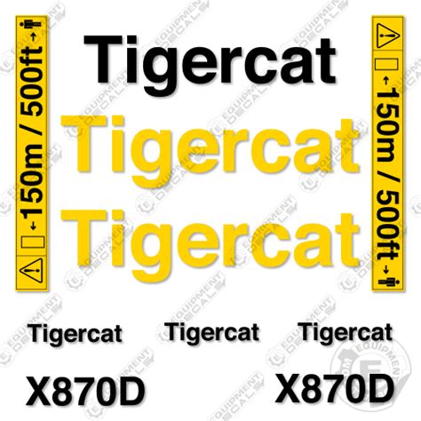 Fits Tigercat X870d Decal Kit Logging Processor Equipment Decals