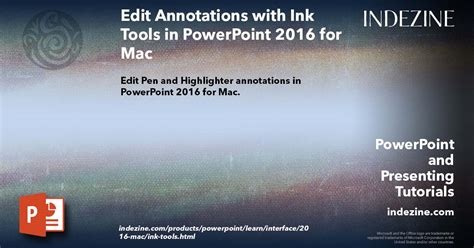 Edit Annotations With Ink Tools In PowerPoint For Mac