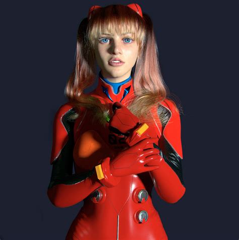 Asuka Langley 3d Model Behance