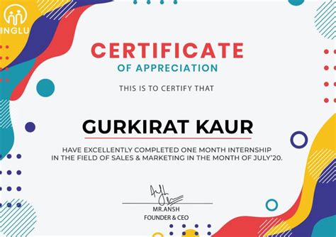 Gurkirat Kaur On Linkedin Internship Intern