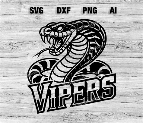 Vipers Sport Team Logo Svg Png Dxf Ai File Baseball Basketball