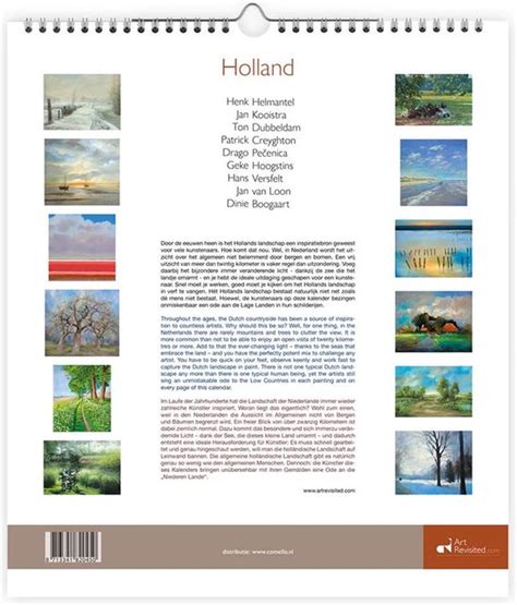 Holland Kalender 2025 Nederlandse Kunstenaars Bol