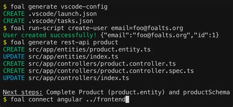 foalts a web framework for building server side node js applications