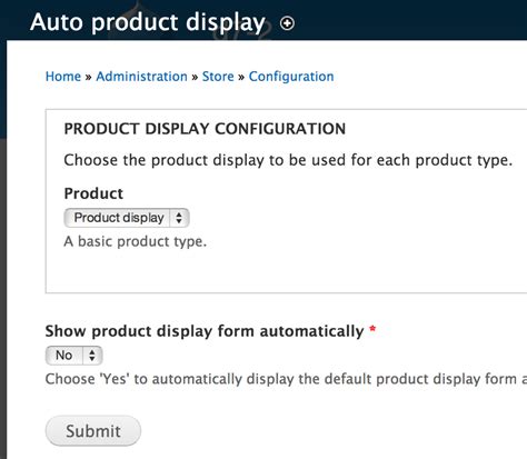 using auto product display module with drupal commerce webwash