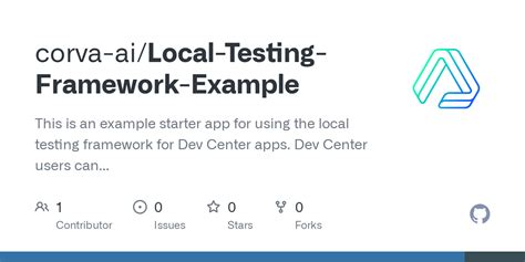 GitHub Corva Ai Local Testing Framework Example This Is An Example Starter App For Using The