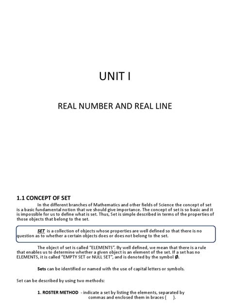 Lesson 1 Real Numbers And Integer Exponent Pdf Set Mathematics