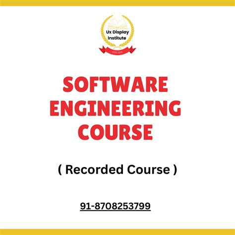Software Engineering Course Ux Display Institute