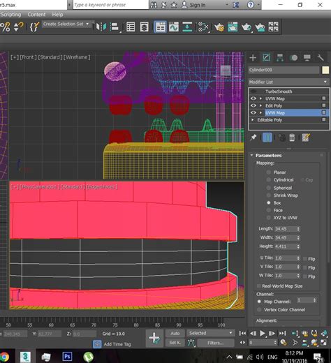 solved multiple uvw maps on different sections of an object issue