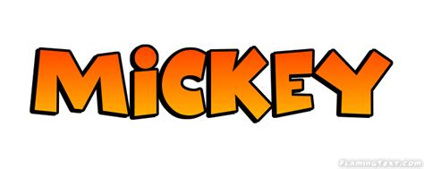 Mickey Лого Бесплатный инструмент для дизайна имени от Flaming Text