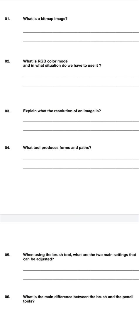 Solved 01 What Is A Bitmap Image 02 What Is RGB Color Chegg Com