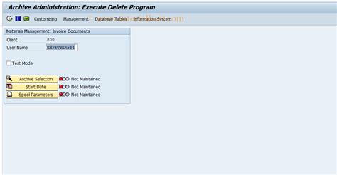 Mra2 Sap Tcode Delete Archived Invoice Documents