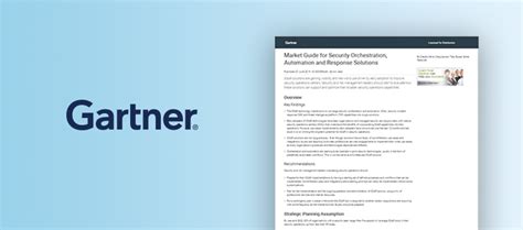 Download Gartner S 2019 Market Guide For Soar Solutions D3 Security