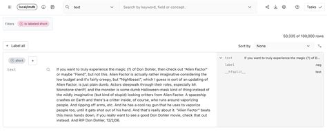 label a dataset lilac
