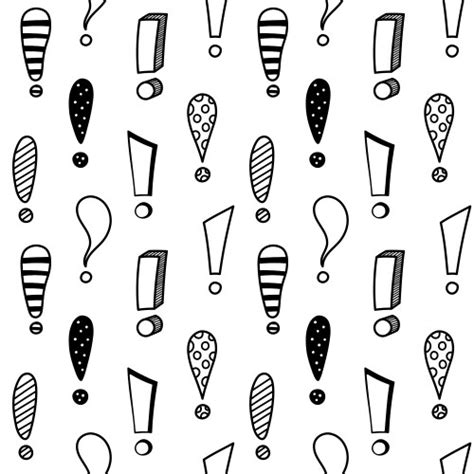 Question Marks Signs Black Seamless Pattern Vector Image
