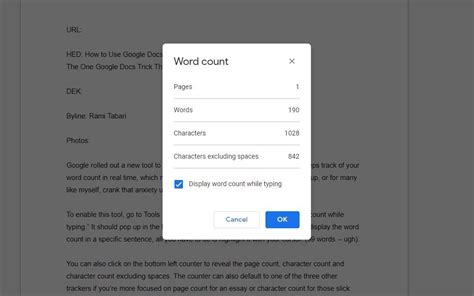 Google Docs Just Made Tracking Word Count And Anxiety Way Easier Here S How Laptop Mag
