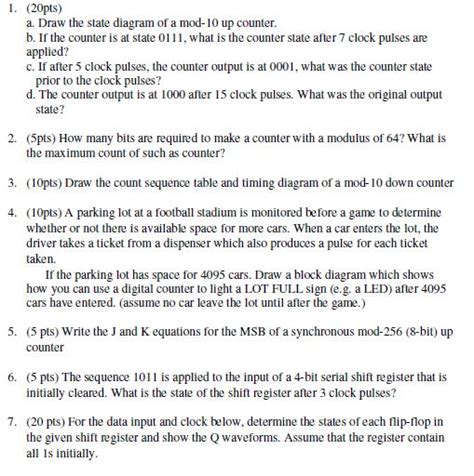 Solved A Draw The State Diagram Of A Mod 10 Up Counter B Chegg Com