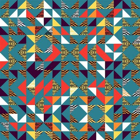 Premium Vector Seamless Triangle Pattern Abstract Background