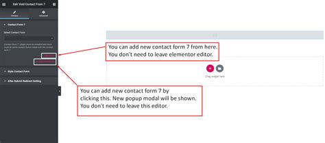 using contact form 7 with elementor elemailer