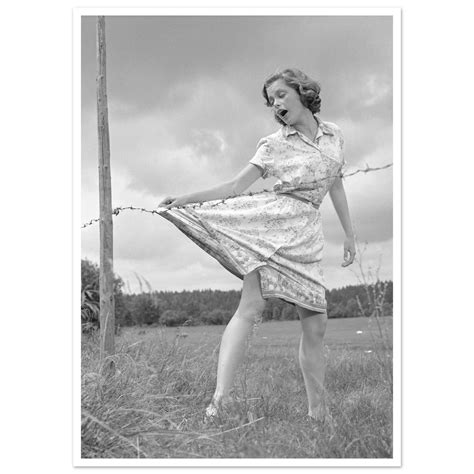 Ulla Jacobsson Hon Dansade En Sommar 1951 Premium Poster Med Matt Pa