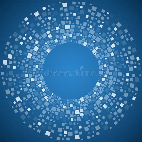 Vector Abstract Technology Blue Circle On White Background Stock