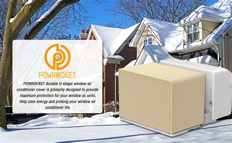 Powrocket Window Air Conditioner Cover For U Shaped Window