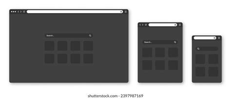 Blank Web Browser Window Toolbar Search Stock Vector Royalty Free 2397987169 Shutterstock