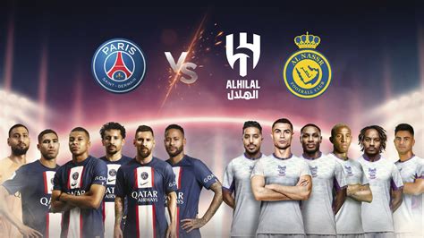 André Carrillo junto a Cristiano Ronaldo y Lionel Messi en anuncio del duelo entre PSG y las