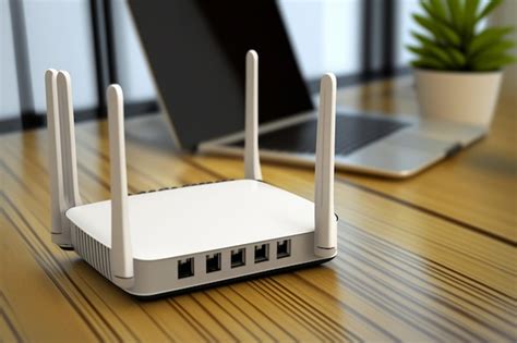 Premium Photo Router On The Table Router Is A Device That Forwards Data Packets Between