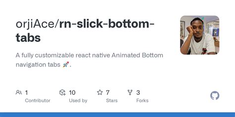 Github Orjiacern Slick Bottom Tabs A Fully Customizable React
