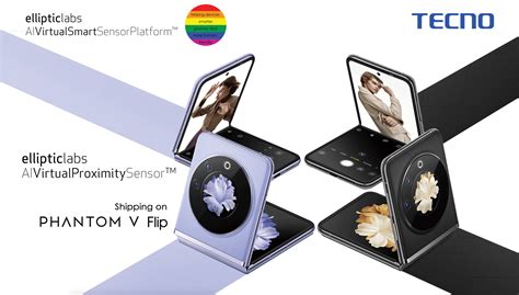 Elliptic Labs Launching On Transsions Tecno Phantom V Flip Smartphone
