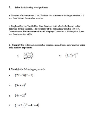 Solved Solve The Following Word Problems A The Sum Of Two Numbers Is 1 Answer