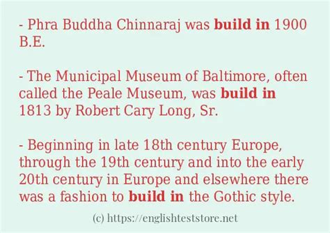 Build In Some Sentence Examples Englishteststore Blog