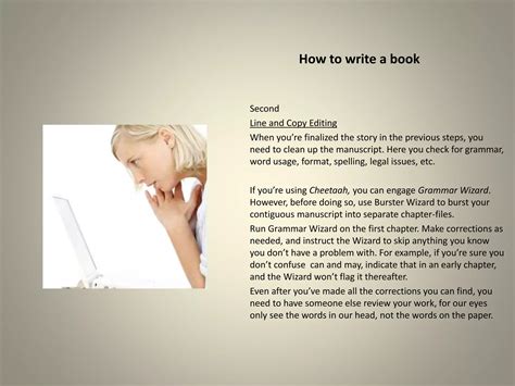 How To Write A Book Ppt
