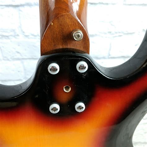 National Eg 467 2b Mid 1960s Sunburst Bass Guitar Evolution Music