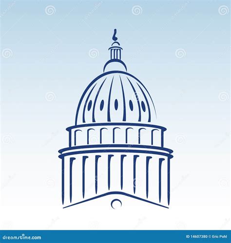 Us Capitol Dome Vector Illustration Stock Vector Illustration Of Graphic Abstract 14607380