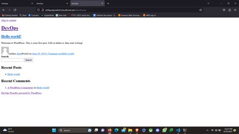 wordpress website not launching properly aws re post