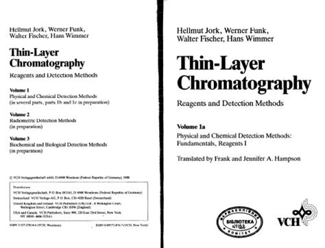 دانلود کتاب Thin Layer Chromatography Reagents And Detection Methods Vol 1a
