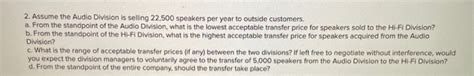 solved exercise 11 3 algo transfer pricing basics l011 3]
