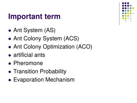 Ppt Ant Colony Optimization Powerpoint Presentation Free Download