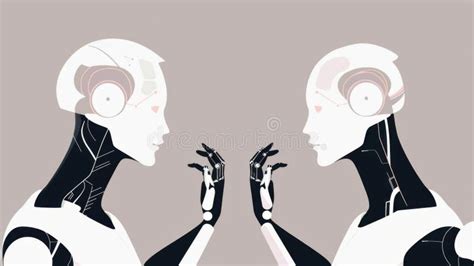 The Concept Of Human Interaction With Artificial Intelligence Stock Image Image Of Technology