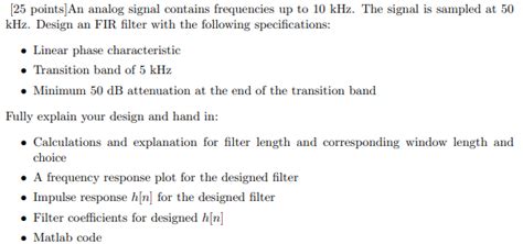 25 ﻿points ﻿an Analog Signal Contains Frequencies