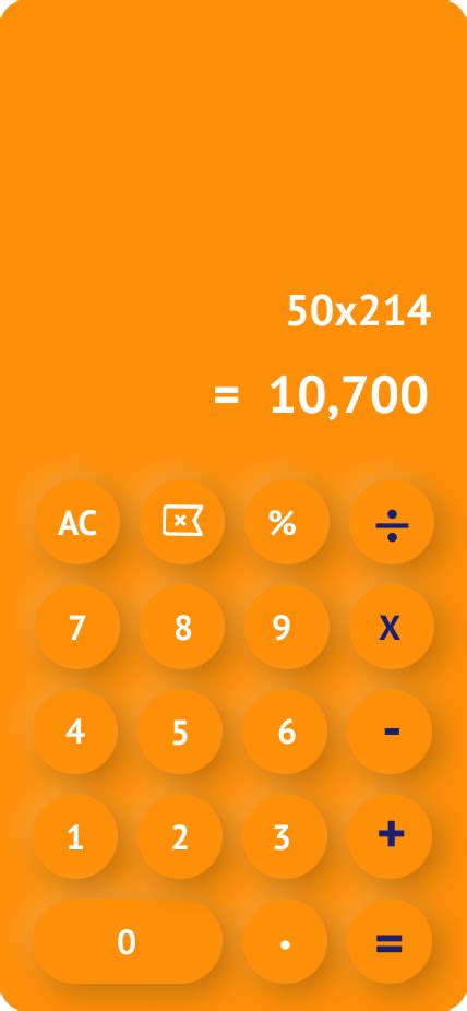 Calculator Design Neumorphism On Behance