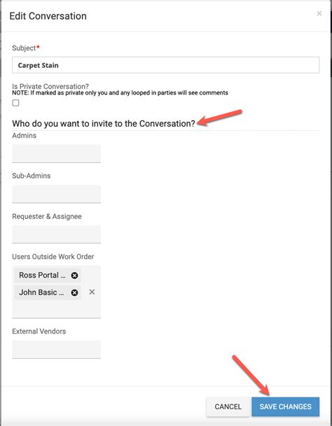 Communicating On A Work Order With Conversations Espace Support Center