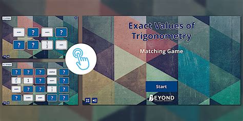 👉 Exact Values Of Trigonometry Interactive Matching Activity