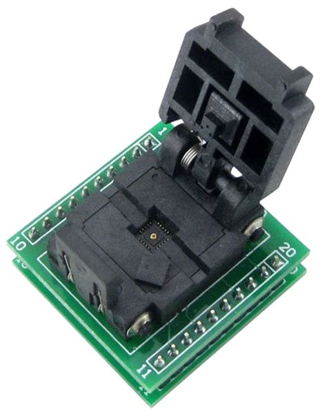 Ada Qfn20 Seeit Seeit 0 5mm Pitch Ic Socket Adapter 20 Pin Female Qfn To 20 Pin Male Dip