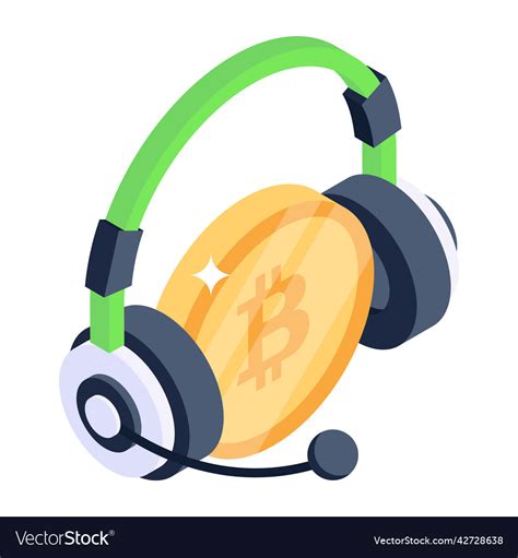 Bitcoin Service Royalty Free Vector Image Vectorstock